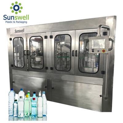 China 3-in-1 Rotary Water Filling Machine 36000BPH High Capacity Bottling Plant for sale