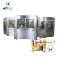 China Complete Fruit Juice Production Line with 12,000 Bottles/Hour Capacity for PET Bottle Hot Filling 85-95°C for sale