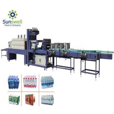 China Automatic Shrink Tunnel Packing Machine 380V 35-40bpm for PET Bottle PE Film Packaging for sale