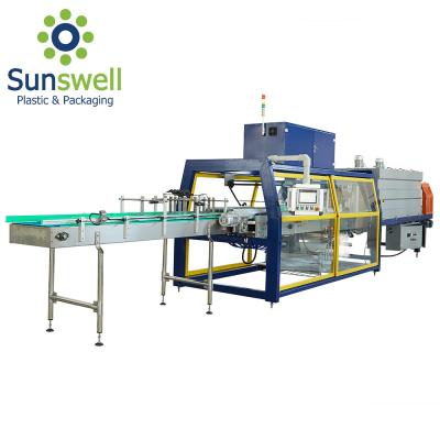 China PLC Control PVC Shrink Packaging Machine 40b/Min 380V for Bottles for sale