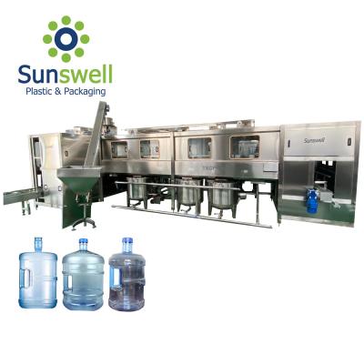China 300BPH CE Approved 5 Gallon Water Filling Machine Automatic Barrel Line for sale