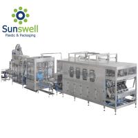 China 19L Bottle Washing Brushing SUS304 5 Gallon Filling Machine with 300-2000 BPH Capacity Range for sale