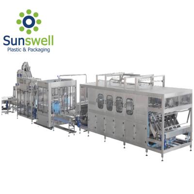 China 19L Bottle Washing Brushing SUS304 5 Gallon Filling Machine with 300-2000 BPH Capacity Range for sale