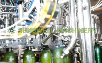 China PET Bottle 3-in-1 Juice Filling Machine 200-2000ml 1000-20000bph Washing Filling Capping for sale