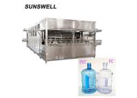 China 300BPH 20L Automatic Jar Filling Machine With Multiwashing Liquid Spray for sale