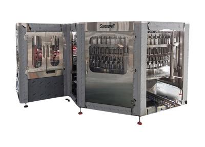 China Automatic 21000 BPH Counter Pressure Carbonated Drink Glass Bottle Filler Capper for sale
