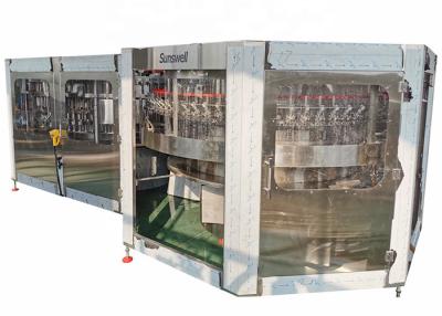 China Sanitary Grade Rotary Washing Beer Bottle Filling Machine for sale