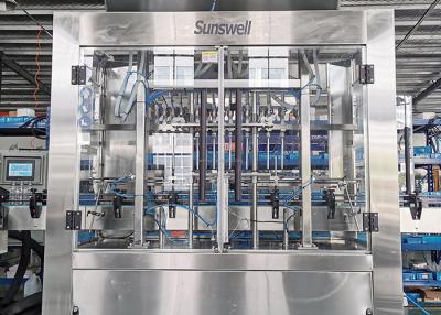 China Anti Spill Pneumatic Gel Hand Sanitizer Filling Machine with Servo Control 100-1000ml for sale