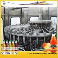 China PET Glass Bottle Juice Filling Machine 24000BPH 3-in-1 Filling Monoblock for sale
