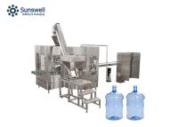 China PLC Control 5 Gallon Water Filling Machine SUS304 Bucket Bottle Filling Line 100-2000 BPH for sale