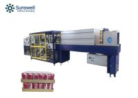China SSW Automatic Shrink Wrapper for Baby Bottles with Sticker Application - 30pcs/min Speed, 60Kw Power for sale
