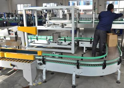 China Automatic Drop Down Carton Case Packer 30packs/Min with 3KW Power and 4500mm Length for Beverage Bottles for sale