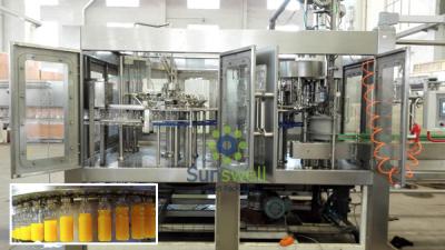 China PET Bottle Juice Hot Filling Machine 3-in-1 Washer Filler Capper 2000-40000 BPH for sale
