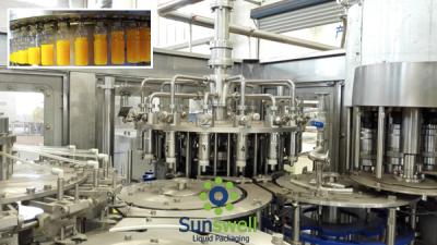 China Tomato Juice Beverage Packaging Machine with 12-80 Filling Heads and 2000-40000 BPH Capacity for PET Bottles for sale
