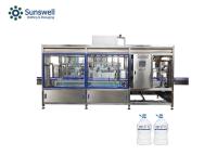 China 5L 10L Mineral Water Bottle Filling Machine Linear Type with 400-1000 Bottles/Hour Capacity and 2.5-5.5KW Power for sale