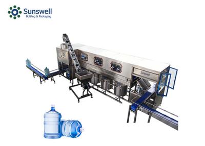 China Automatic 5 Gallon 20L Barrel Water Filling Production Line with 100-2000 BPH Capacity and 380V Power for sale