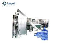 China 5 Gallon Water Washing Filling Machine 300 BPH CE ISO Stainless Steel for Mineral Water for sale
