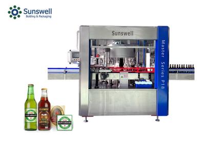 China Full Auto Self Adhesive Three Side Labeling Machine for Beer Bottle 9000-24000 BPH for sale