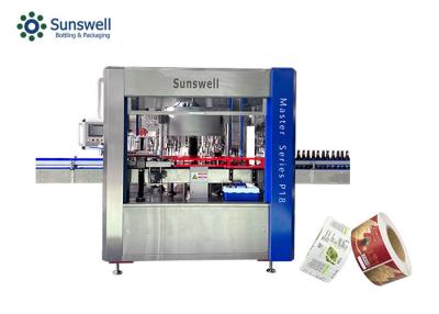 China 220V Automatic Round Bottle Labeling Machine 9000 bottles/Hour with 76.2-350mm Label Diameter Range for sale