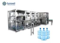 China Stainless Steel Mineral Water Bottle Washer for 5 Gallon 20L Production Line with 100-2000 Bottles/Hour Capacity for sale