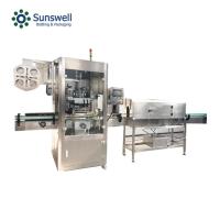 China Automatic Round Bottle Labeling Machine 110V PVC Shrink Sleeve Film for sale