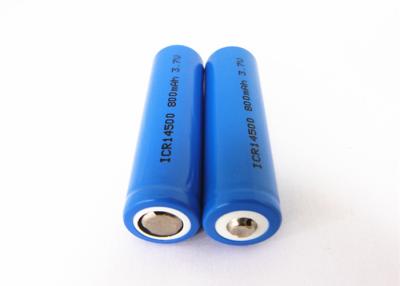 China Flashlight Small Lipo Battery , 14500 Rechargeable Lithium Ion Battery 3.6v / 3.7v 800mah for sale