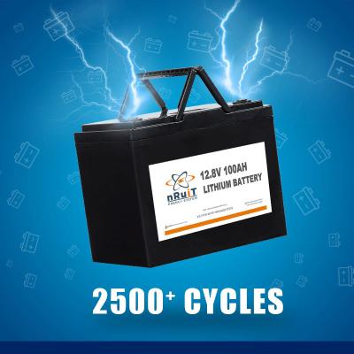 China 12V 100Ah LiFePO4 Solar Battery Pack 1280Wh Deep Cycle Lithium Ion for sale
