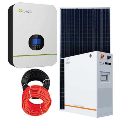 China 10kW 15kW Home Solar Panel System 230VAC 48V Lithium Battery Energy Storage for sale