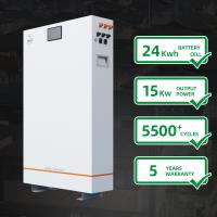 China Rechargeable Household Energy Storage Deep Cycle Solar Battery 24kWh 51.2V for sale