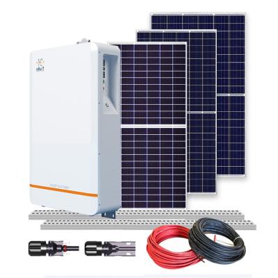 China LiFePO4 Off Grid Solar Electric System 5kW 400W Household Battery Storage for sale