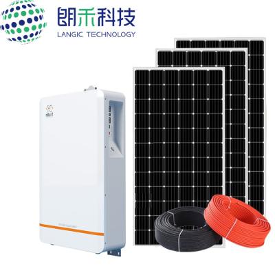 China 400W 24kWh Off Grid Solar System 480Ah 51.2V Lithium Battery Home Power for sale