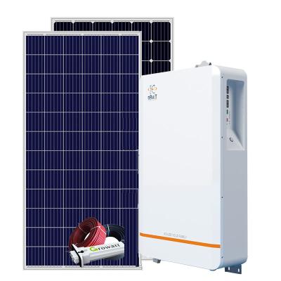 China 200Ah 5kW Off-Grid Photovoltaic Solar System with 10kWh Lithium Battery for sale