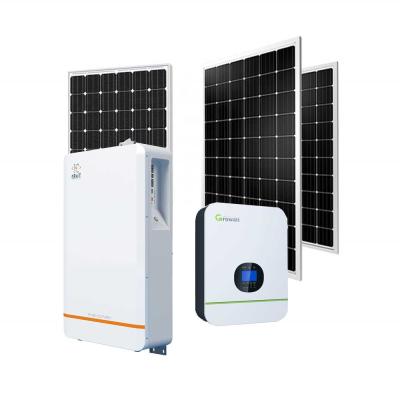 China 10kW Residential Solar Battery Storage 240Ah Off Grid System with 400W Solar Panels for sale