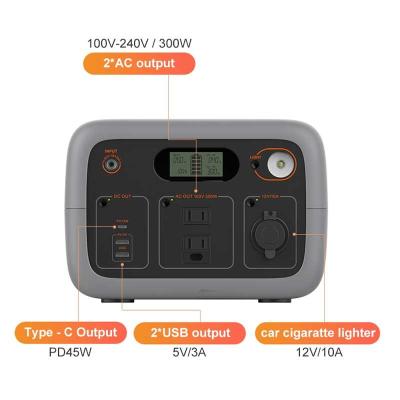 China Mini 300W Lithium Camping Battery Pack 220V Lifepo4 Lithium Battery for sale