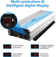 China DC24V Pure Sine Wave Hybrid Solar Inverter 3000W 6000W Peak Remote Control for sale