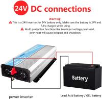 China DC24V Pure Sine Wave Hybrid Solar Inverter 3000W 6000W Peak Remote Control for sale