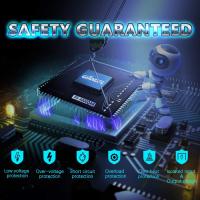 China Giandel 4000W Pure Sine Wave Power Inverter 12V DC to 120V AC with 4 Outlets and 2.4A USB for sale