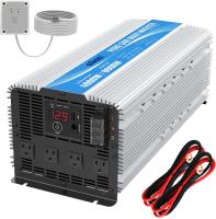China Giandel 4000W Pure Sine Wave Power Inverter 12V DC to 120V AC with 4 Outlets and 2.4A USB for sale