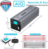 China 5000 Watt Pure Sine Wave Hybrid Solar Inverter 12V DC to 120V AC Aluminum Housing for sale