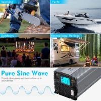 China 5000 Watt Pure Sine Wave Hybrid Solar Inverter 12V DC to 120V AC Aluminum Housing for sale