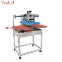 China Commercial Double Station Pneumatic Heat Transfer Press Custom Size Embossing Machine for Shoe Material, Leather & Apparel for sale