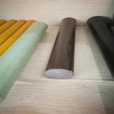 China FRP Round Rod 38mm Diameter E Glass Fiber Iso Resin Brown Electrical Insulation Rod for sale