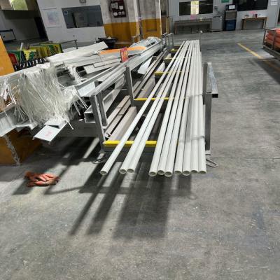China Pultruded FRP Round Tube 30x25mm Wall Thickness 2.5mm Light Grey Infrastructure for sale