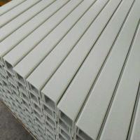 China 55x28x4mm FRP U Channel - Light Grey Fiberglass Profile with 4mm Wall Thickness and Wearing Resistance for sale
