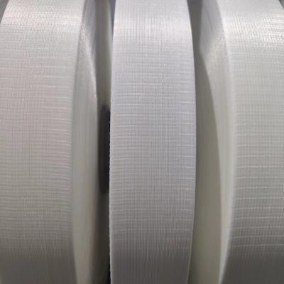 China Lightweight Polyester Mesh Fabric 20-25g 50mm Width for FRP Pipeline Air Bubble Removal for sale