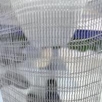 China JJD Solid Polyester Mesh Fabric 50mm Width 20-25g Weight for FRP Tube Air Bubble Removal for sale