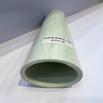 China Pultruded FRP Round Tube 80mm OD Biaxial Combo Mat Wrapping for High Tensile Strength for sale