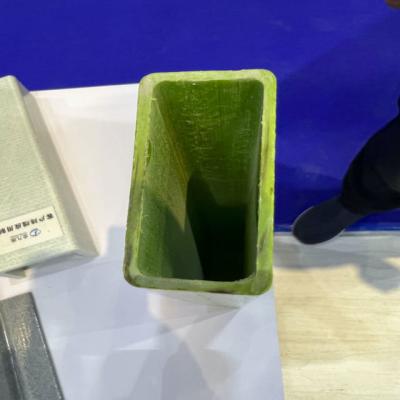 China FRP Rectangular Tube with Reinforced Ribs - 35mm to 139mm Sizes, Lightweight High-Strength Composite Profiles for sale