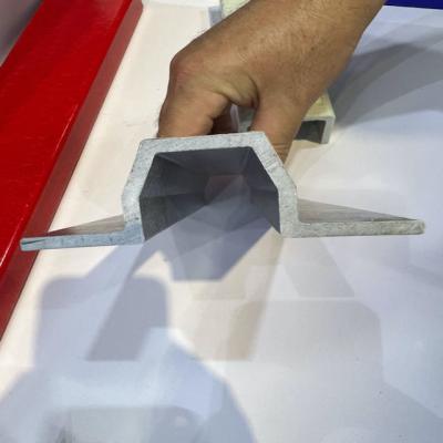 China Customized FRP Irregular Shape Profile High Strength Composite Pultruded Profile 1000mm Length for sale