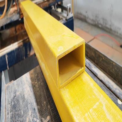 China FRP Rectangular Tube 100x75x5.5mm with 3.35kg/m Weight - Lightweight High Strength Fiberglass Composite for sale